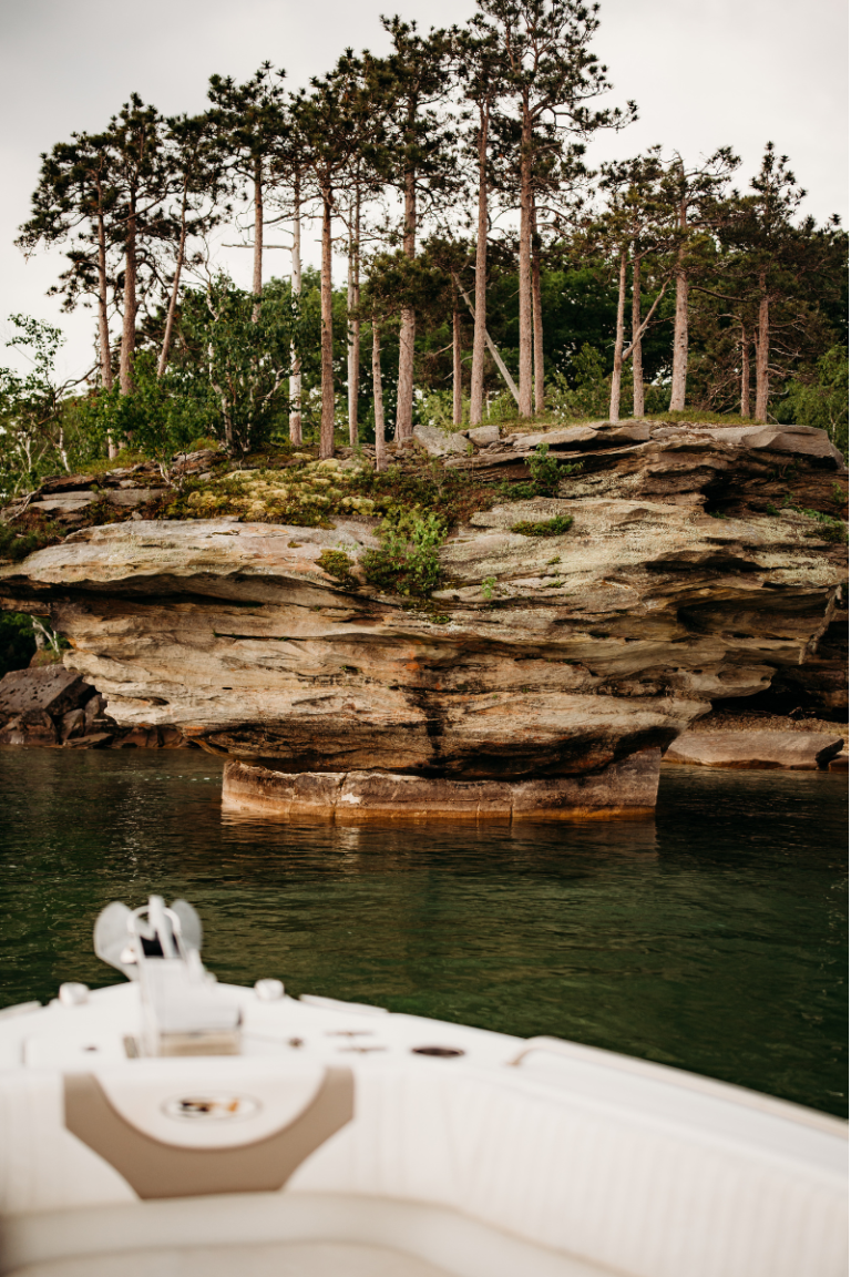 Explore the Majestic Turnip Rock on a Scenic Boat Tour