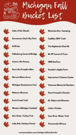 Awesome Mitten's ULTIMATE Michigan Fall Bucket List