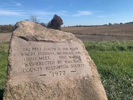 Discover the Spot Where Michigan, Indiana, and Ohio Meet