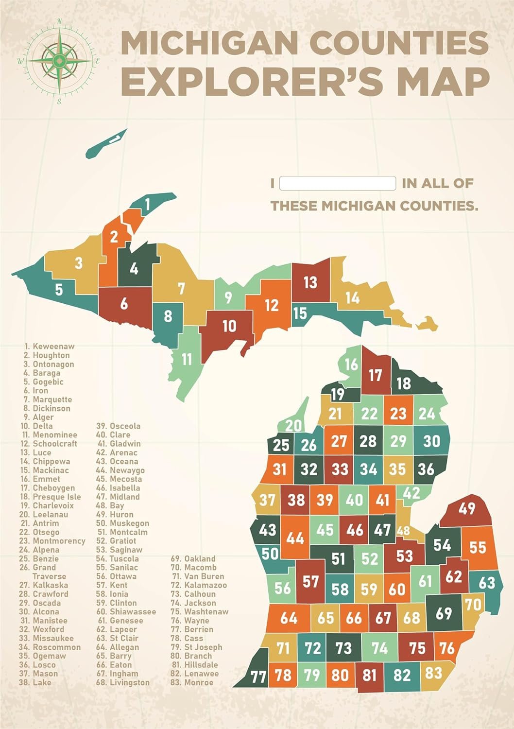 Join the Michigan Counties Explorers Challenge!
