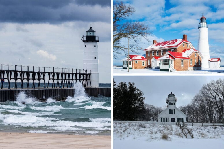 12 Michigan Lighthouses with Easy Access in Winter (+1 You Can Even Tour!)